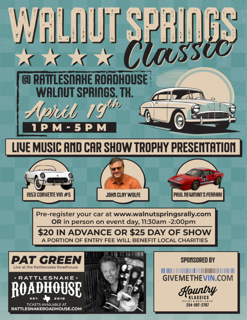 “Walnut Springs Classic” Car Show - Car Events